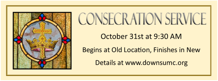 Consecration Service – Downs United Methodist Church